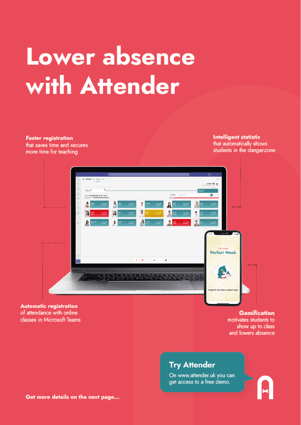 Attender - Attendance registration for web, app & Microsoft Teams