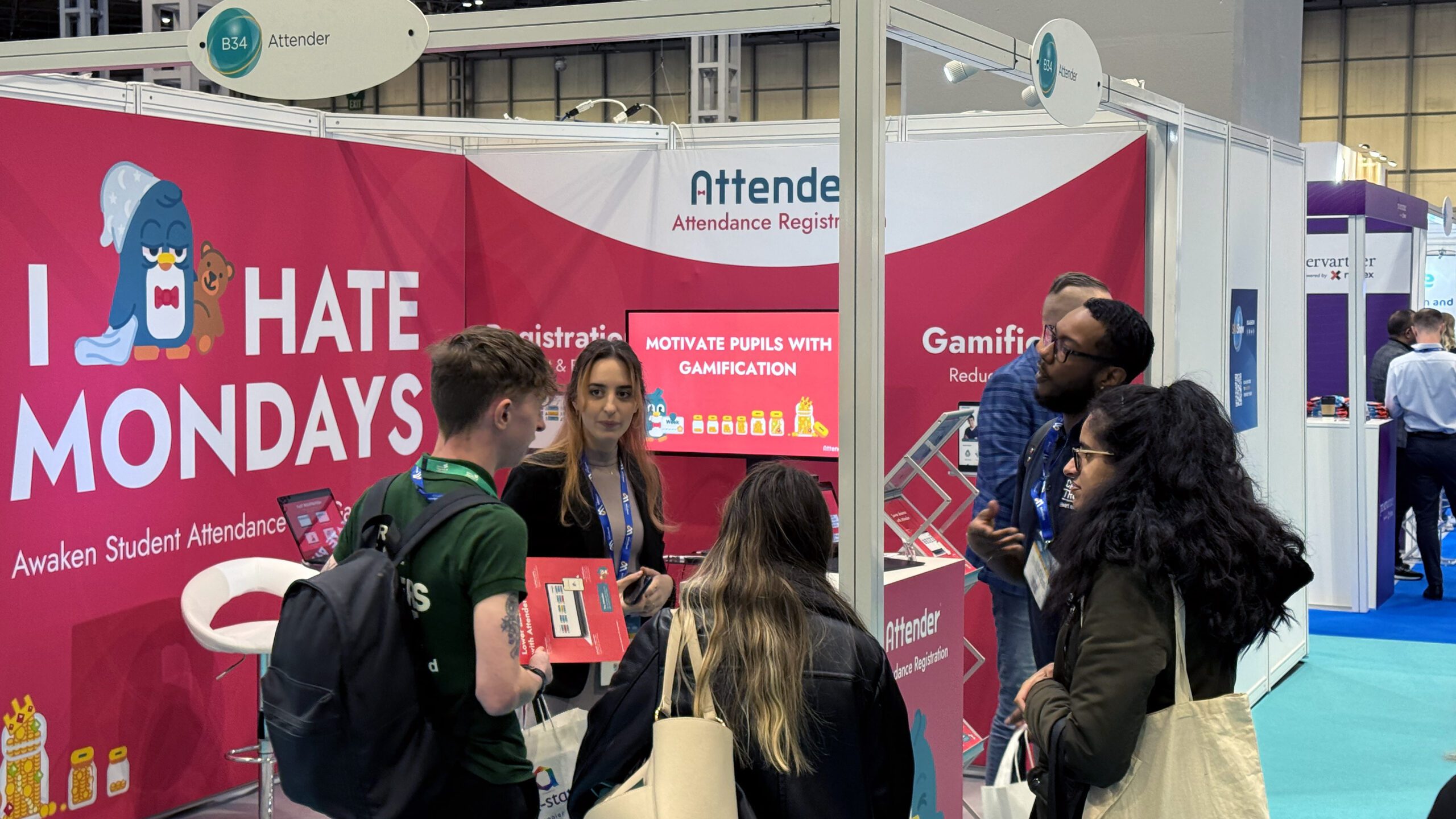 Attender attendance registration at BETT 2025 London